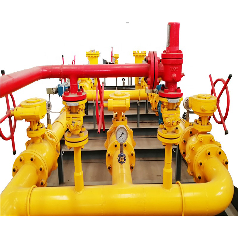 Natural Gas Station Regulator Skid Mounted